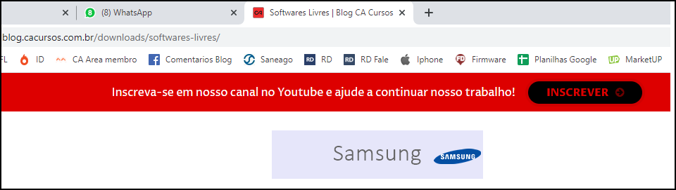 Como Baixar e Instalar Drivers Samsung – Blog CA Cursos