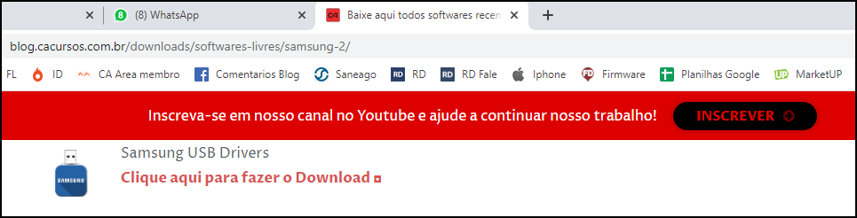 Como Baixar e Instalar Drivers Samsung – Blog CA Cursos